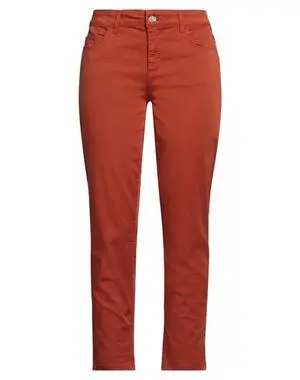 Liu Jo Cotton Elastane Tapered Leg Pants - Red