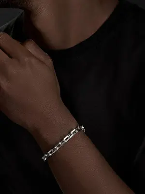 David Yurman Heirloom Chain Link Bracelet In Sterling - Silver
