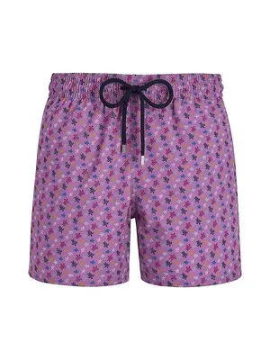 Vilebrequin Moorsie Turtle Print Swim Trunks - Glycine