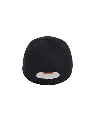 Zegna Oasi Lino Baseball Cap - Dark Blue