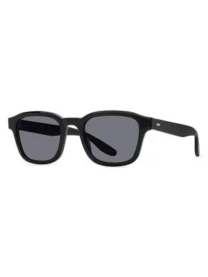 Barton Perreira Winton 51mm Square Sunglasses - Black Noir