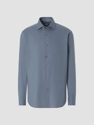 Zegna Cashco Shirt Light Blue