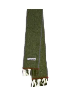 Acne Studios Vally Alpaca-wool Scarf - Grass Green