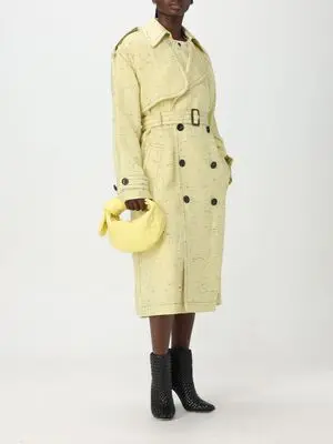 Bottega Veneta Double-breasted Trench Coat - Yellow