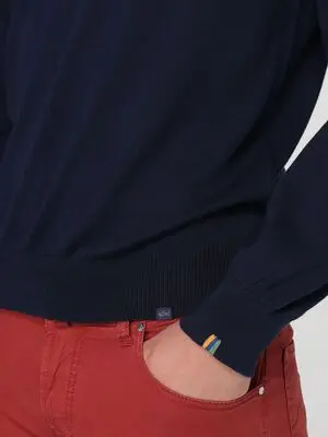Paul & Shark Crew Neck Pullover Sweater - Blue