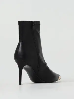 Versace Ankle Boots In Smooth Synthetic Leather