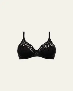 Chantelle Norah Molded Lace Bra - Black