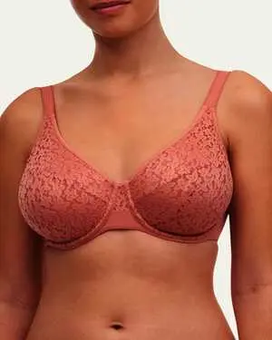 Chantelle Norah Molded Lace Bra Peach Delight