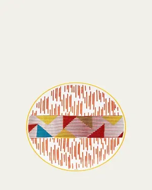 Hermès Hippomobile Dessert Plate, No. 5 - Multi