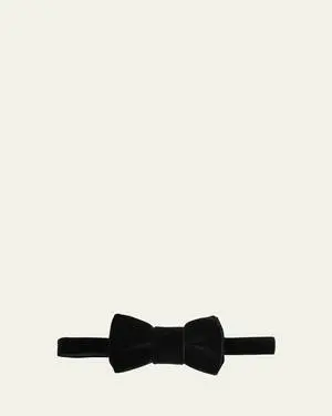 Charvet Velvet Bow Tie - Black
