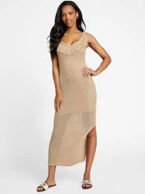 GUESS FACTORY Guess Factory Dayna Maxi Dress - Beige