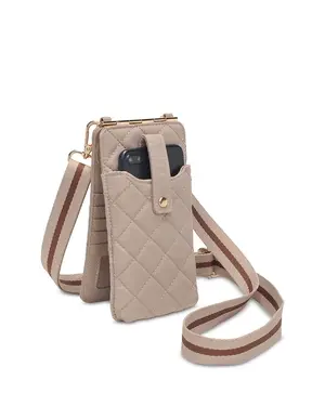 SOL AND SELENE Duality Quilted Mini Crossbody Wallet - Nude