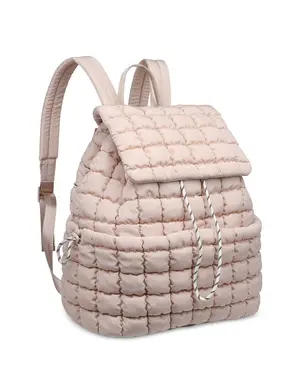 SOL AND SELENE Vitality Puffer Backpack - Cream