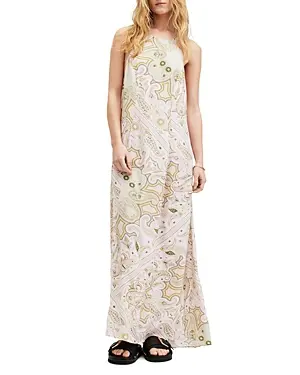Allsaints Sarah Avalon Maxi Dress - Pistachio | Editorialist