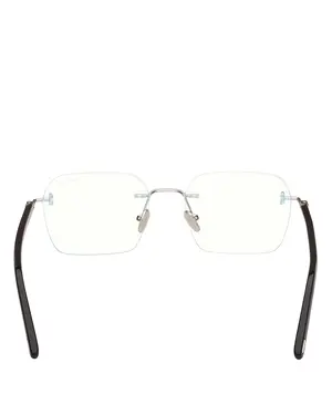 TOM FORD Rectangular Blue Light Glasses - Black