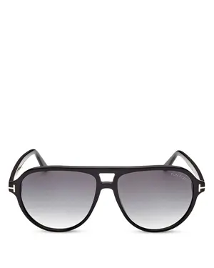 TOM FORD Jeffrey Pilot Sunglasses - Black/smoke Gradient