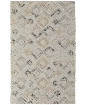 FEIZY Anica Anc8004f Area Rug, 6' X 9 - Ivory/grey