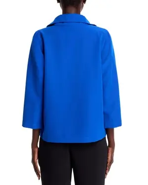 Caroline Rose Comfort Stretch Zip Jacket - Royal