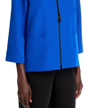 Caroline Rose Comfort Stretch Zip Jacket - Royal