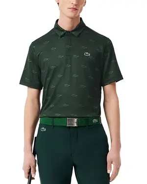 Lacoste Regular Fit Logo Golf Polo Shirt Green