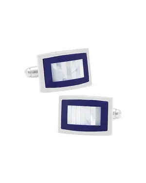 CUFFLINKS, INC. Mother Of Pearl & Lapis Key - Blue