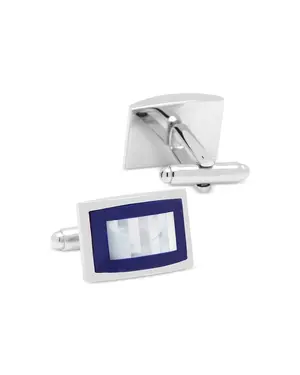 CUFFLINKS, INC. Mother Of Pearl & Lapis Key