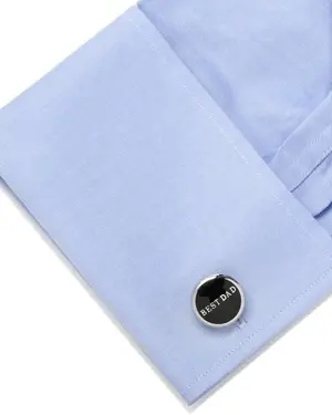 CUFFLINKS, INC. Best Dad Round - Black