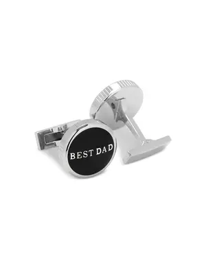 CUFFLINKS, INC. Best Dad Round - Black