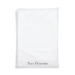 YVES DELORME Cotton Sateen Pillow Protector - White