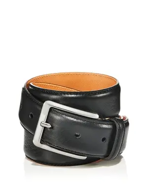 Bloomingdale'S Square Buckle Italian Leather Belt - Black