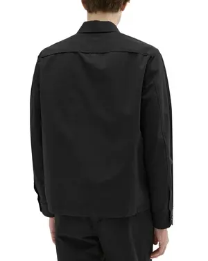Theory Drawstring Hem Shirt Jacket - Black