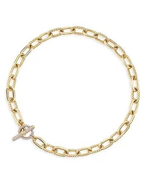 David Yurman Dy Madison Chain Link Necklace - Gold
