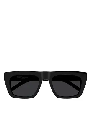Saint Laurent Monogram Hinge Rectangular Sunglasses, 52mm