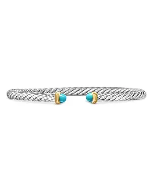 David Yurman Cable Flex Turquoise Bracelet - Turquoise/silver