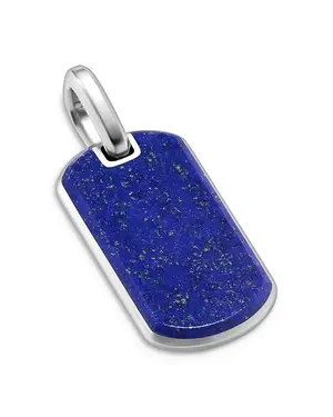 David Yurman Chevron Tag Pendant - Lapis Lazuli
