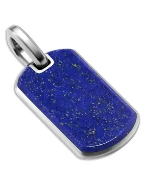 David Yurman Chevron Tag Pendant - Lapis Lazuli