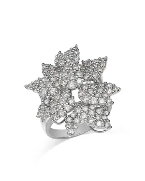 Diamond Flower Rings