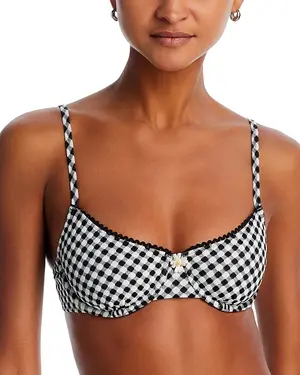 Solid & Striped The Daphne Bikini Top Blackout