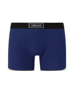 Versace Ribbed Boxer Briefs - Ink Blue