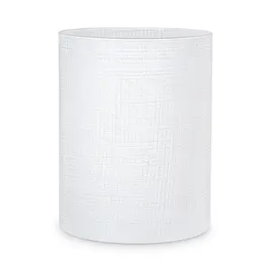 LABRAZEL Cambric Glass Waste Basket - White