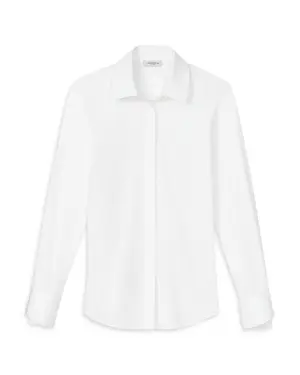 Lafayette 148 New York Wright Novelty Cuff Shirt