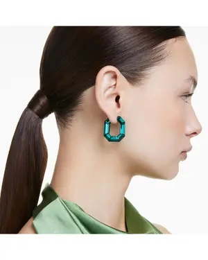 SWAROVSKI Lucent Crystal Earrings - Green
