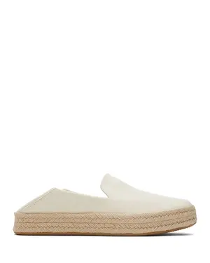 Toms Carolina Espadrille Platform Flats - Natural