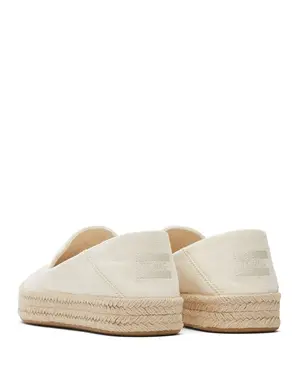 Toms Carolina Espadrille Platform Flats - Natural