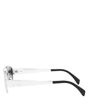 Celine Metal Triomphe Pilot Sunglasses