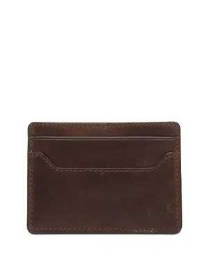 Frye Logan Money Clip Card Case - Dark Brown