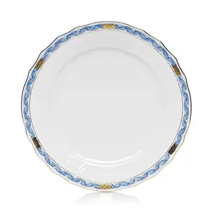 HEREND Chinese Bouquet Dinner Plate, Garland - Blue