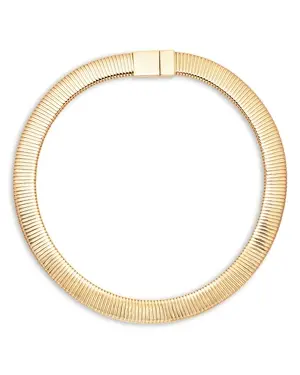 KENNETH JAY LANE Flat Collar Necklace - Gold