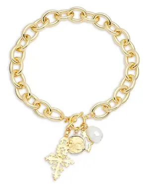 KENNETH JAY LANE Charm Pendant Necklace - Gold