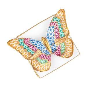 HEREND Porcelain Butterfly Box